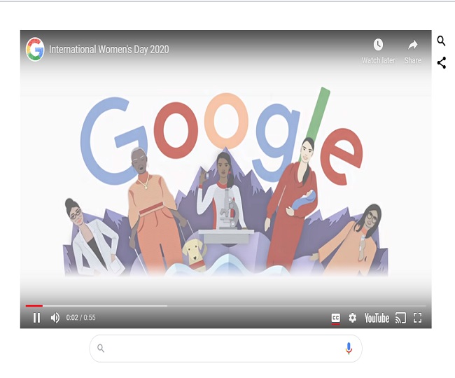 International Women’s Day 2020: In awe-inspiring way, Google doodle ... International Women’s Day 2020: In awe-inspiring way, Google doodle ...