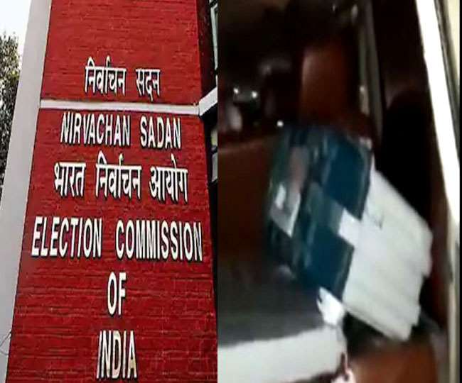 Assam Polls: 4 officials suspended by EC after locals find polled EVM ... Assam Polls: 4 officials suspended by EC after locals find polled EVM ...