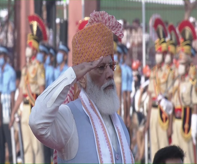 I-Day 2021: PM Modi dons saffron turban, 'Nehru' jacket; 5 times when ...