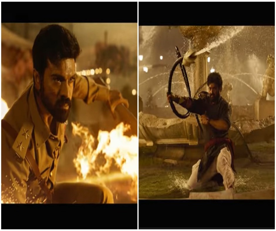 RRR Teaser Out: Ram Charan, Jr NTR's fierce acting in Rajamouli's ...