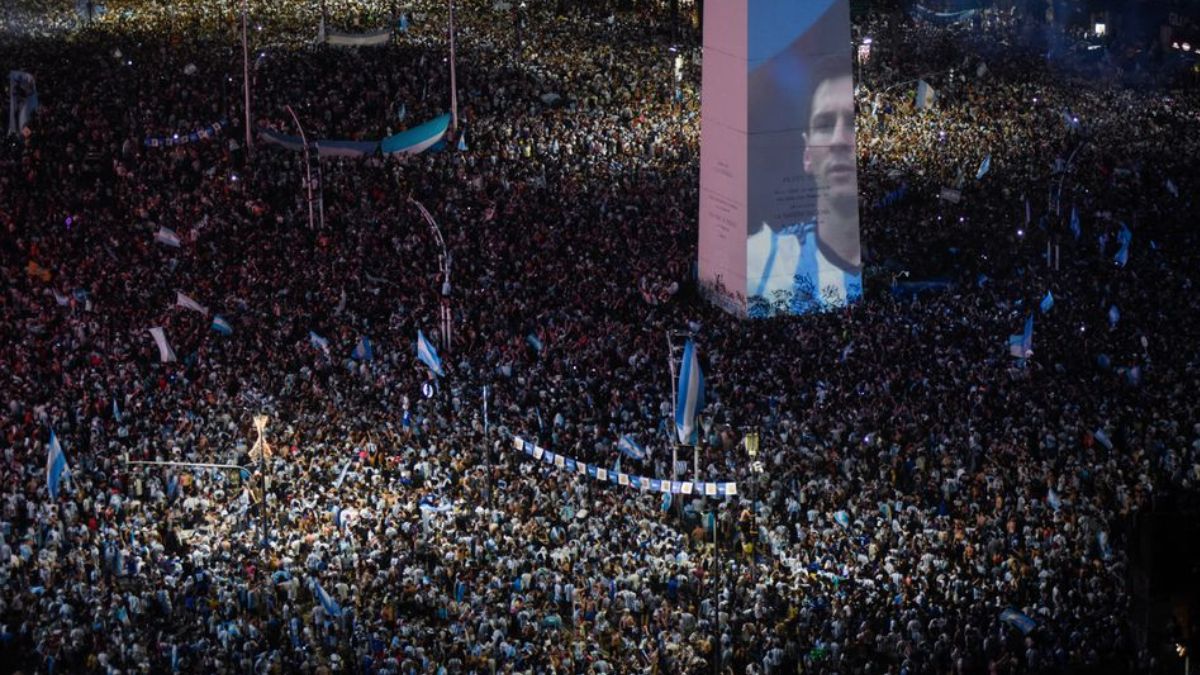 Lionel Messi Led Argentina To Celebrate World Cup Victory At Buenos