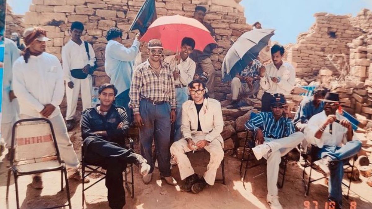 Ajay Devgn Shares UNSEEN Pic From The Sets Of ‘Kachche Dhaage’ With ...