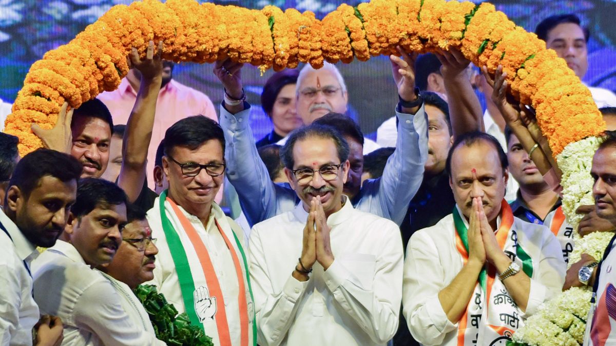 ‘Their Hindutva Is Gaumutradhari’: Uddhav Thackeray Targets BJP, RSS At MVA Rally