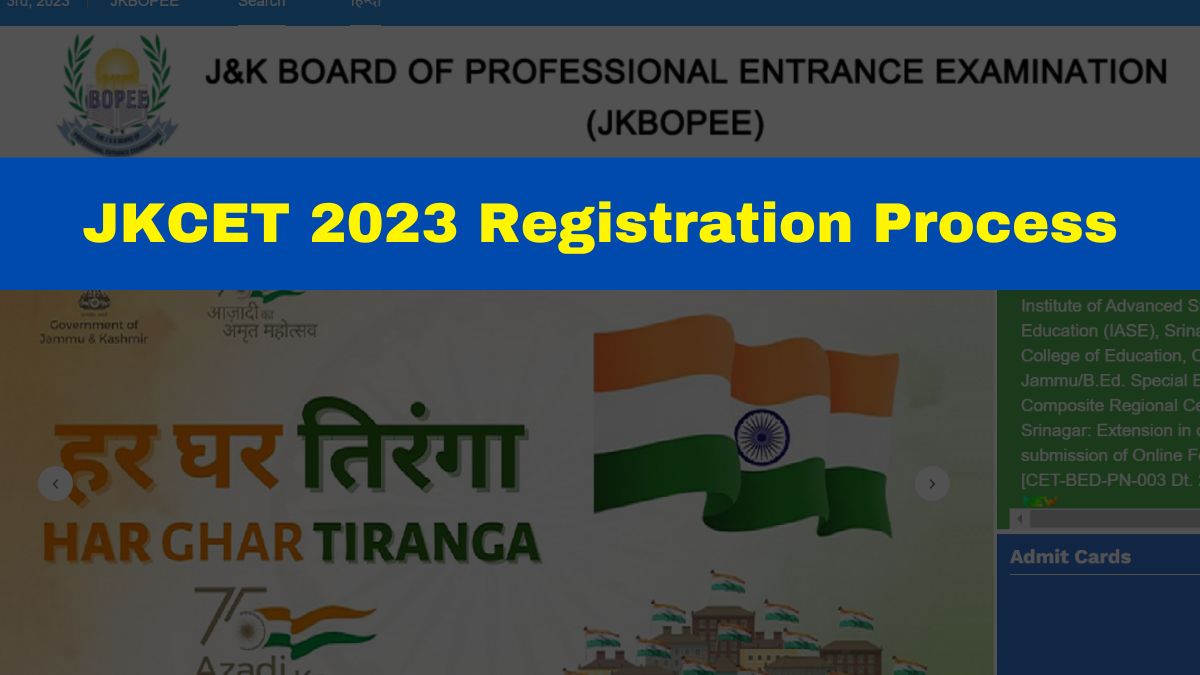 JKCET 2023 Registration Process To Begin On April 4 At jkbopee.gov.in ...