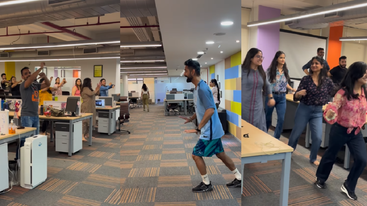 Video Of Employees Doing Bhangra In Office Leaves Netizens Wishing For ...