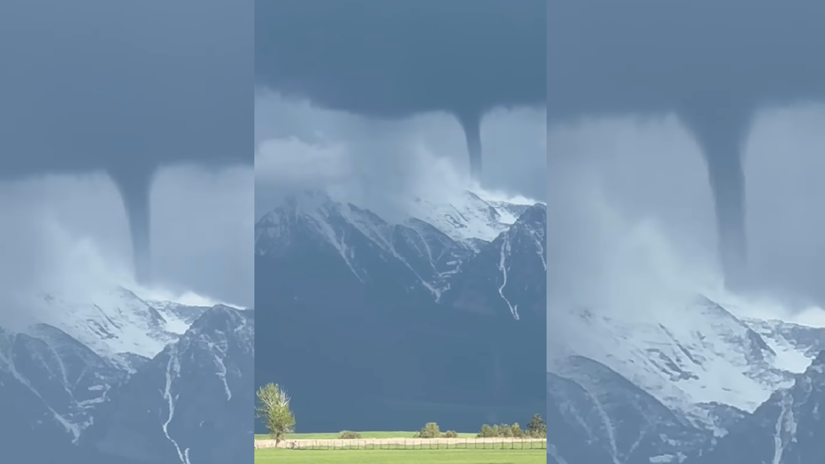 Viral Video Of Snownado Spellbounds And Scares Netizens At The Same Time| Watch