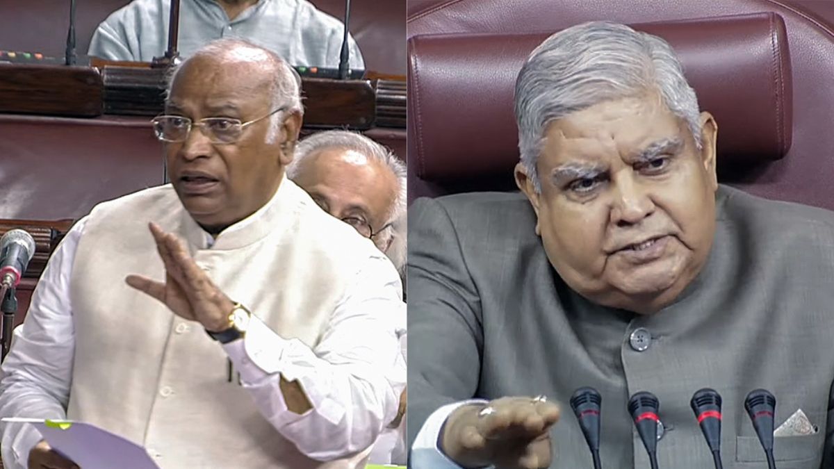 Dhankar, Kharge's Banter Triggers Rare Laughs In Parliament Amid Heated ... Dhankar, Kharge's Banter Triggers Rare Laughs In Parliament Amid Heated ...