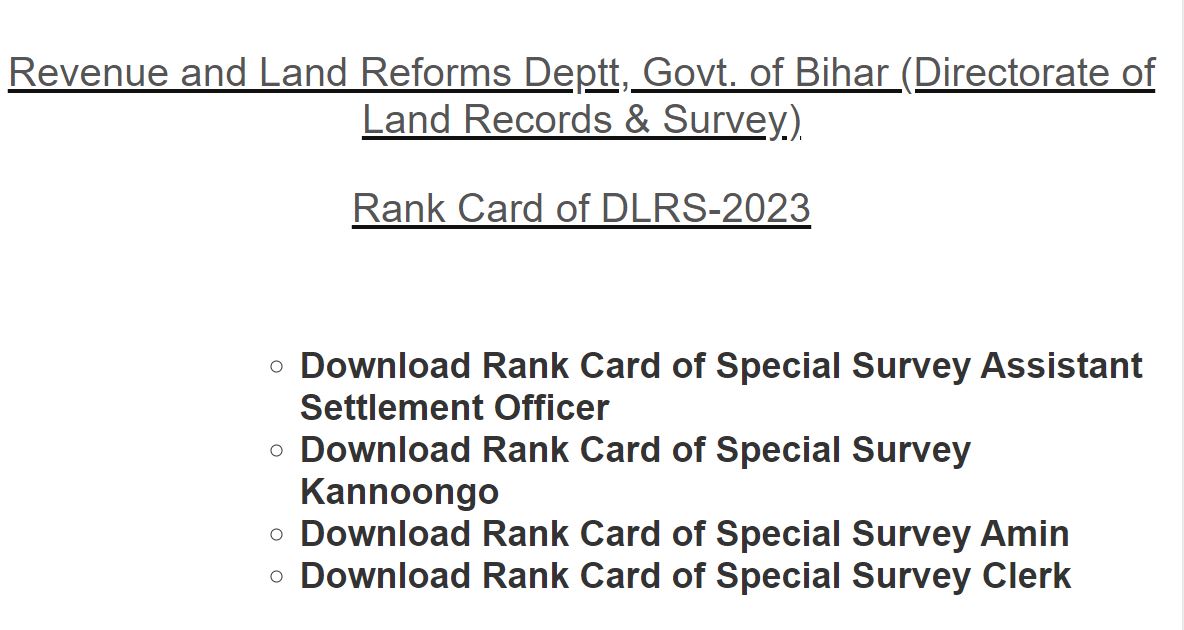 Bihar DLRS Result 2023 Declared For Various Posts At bceceboard.bihar.gov.in; Get Direct Link Here