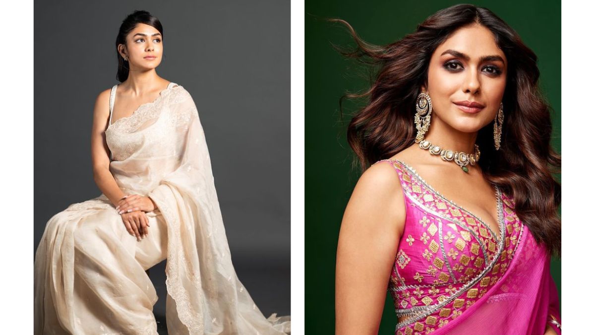 Seven Times Mrunal Thakur Aced Ethnic Diva Look In Stunning Sarees