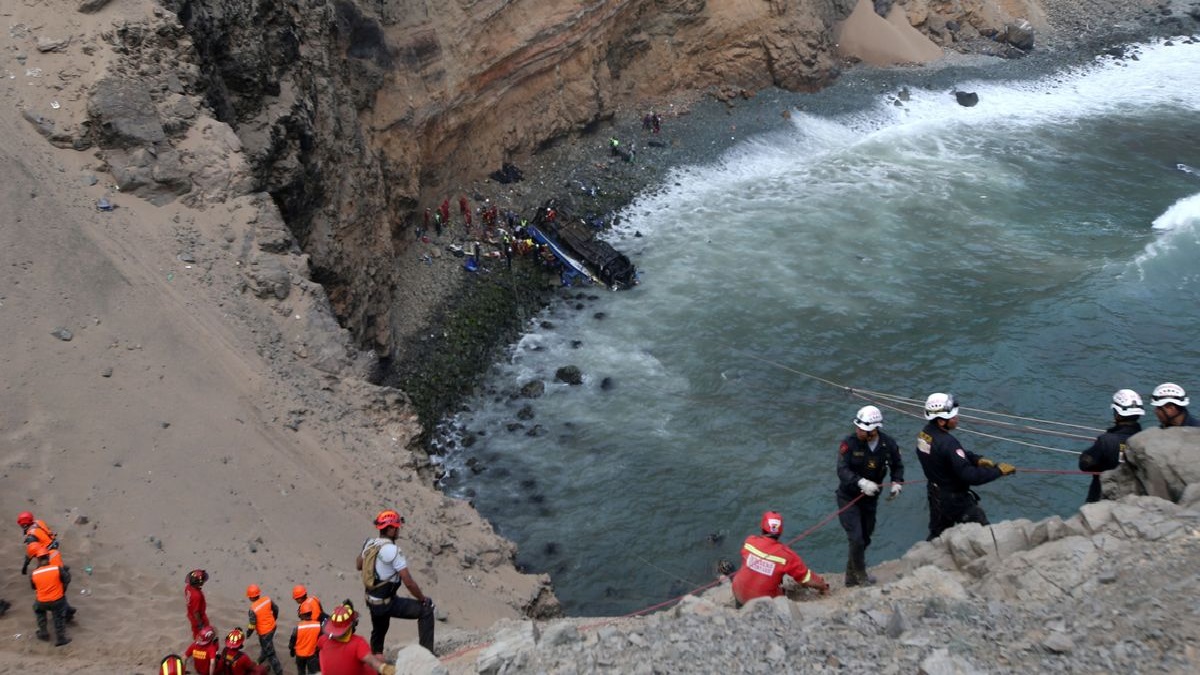 24 Killed After Bus Plunges Off Cliff In Peru