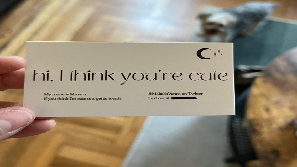 Woman's Innovative Idea For Flirting Through Business Cards Wins ...