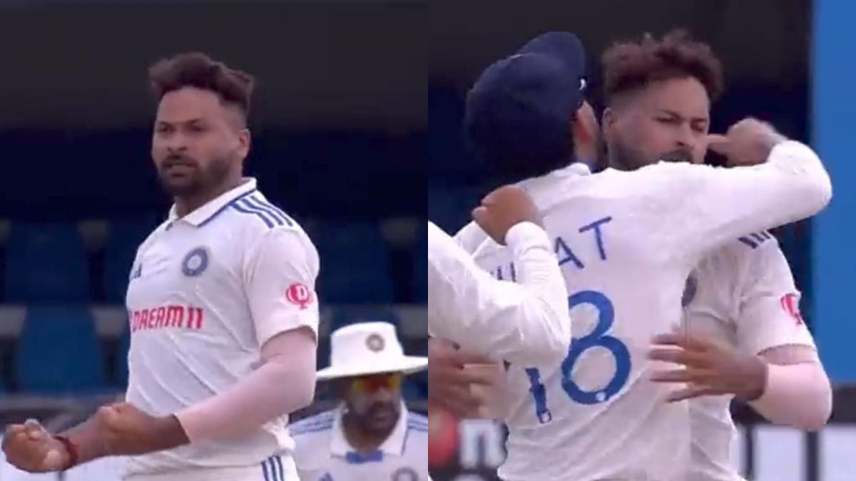 Mukesh Kumar Gets Off The Mark In Test Cricket, Dismisses Kirk McKenzie ...