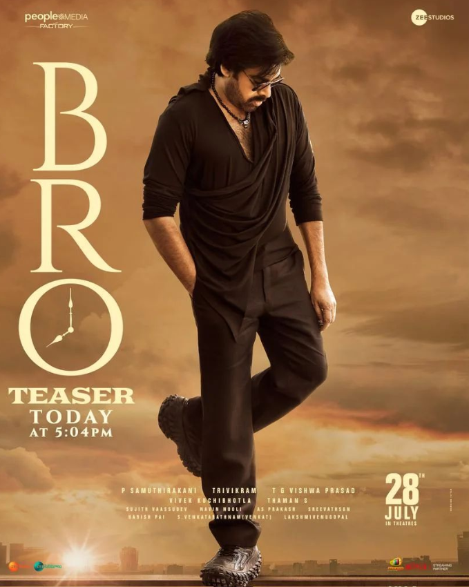 ‘Bro’ Teaser Out: Pawan Kalyan Jumps Back In Action With Sai Dharam Tej ...