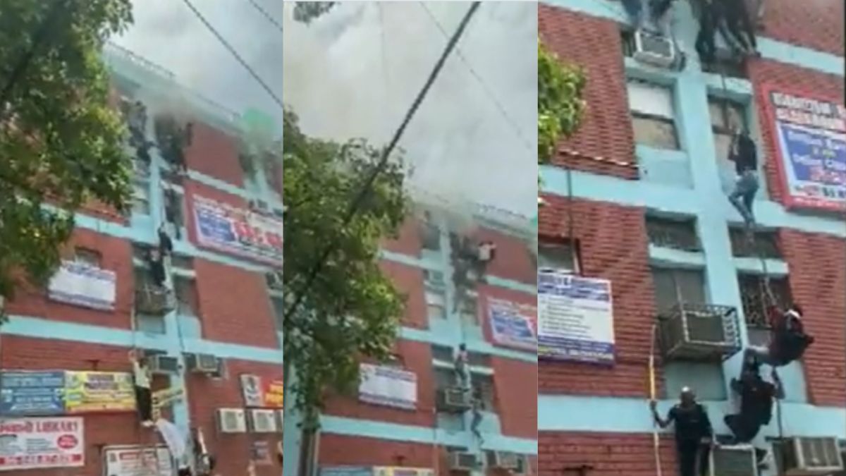 Delhi Mukherjee Nagar Fire in Coaching Centre; Massive Blaze Engulfs ... Delhi Mukherjee Nagar Fire in Coaching Centre; Massive Blaze Engulfs ...