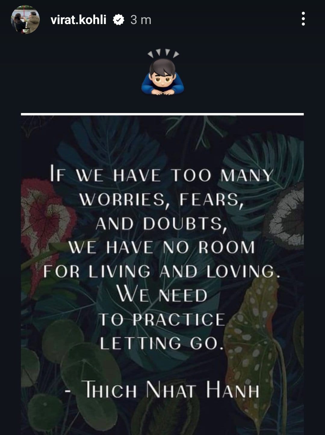 Virat Kohli Posts Another Cryptic Story On Instagram After A Promising ...