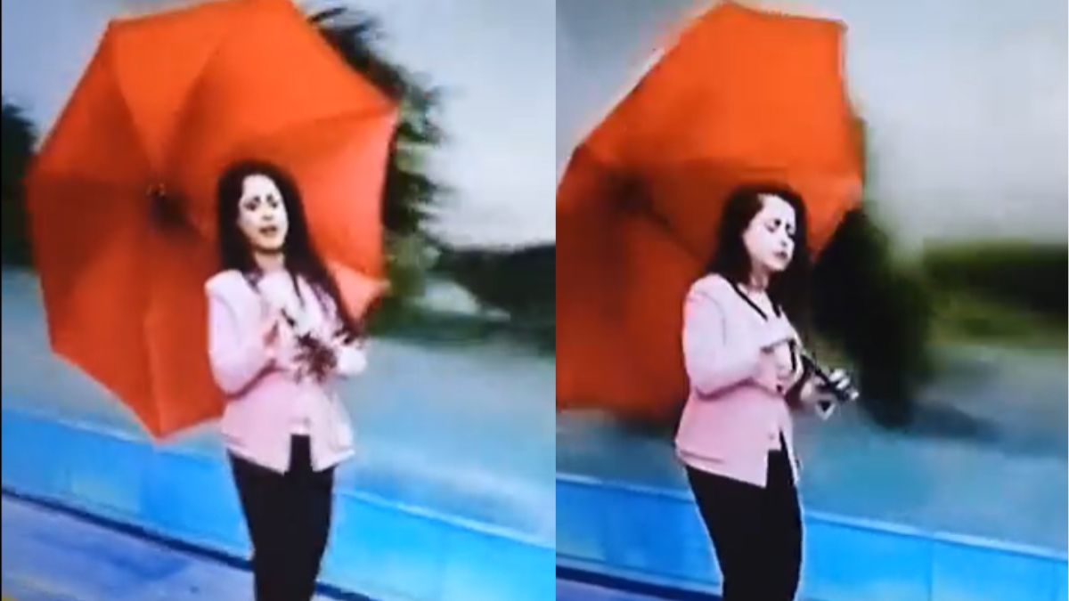 Desi Reporter Takes Internet By Storm As She Covers Cyclone Biparjoy ...