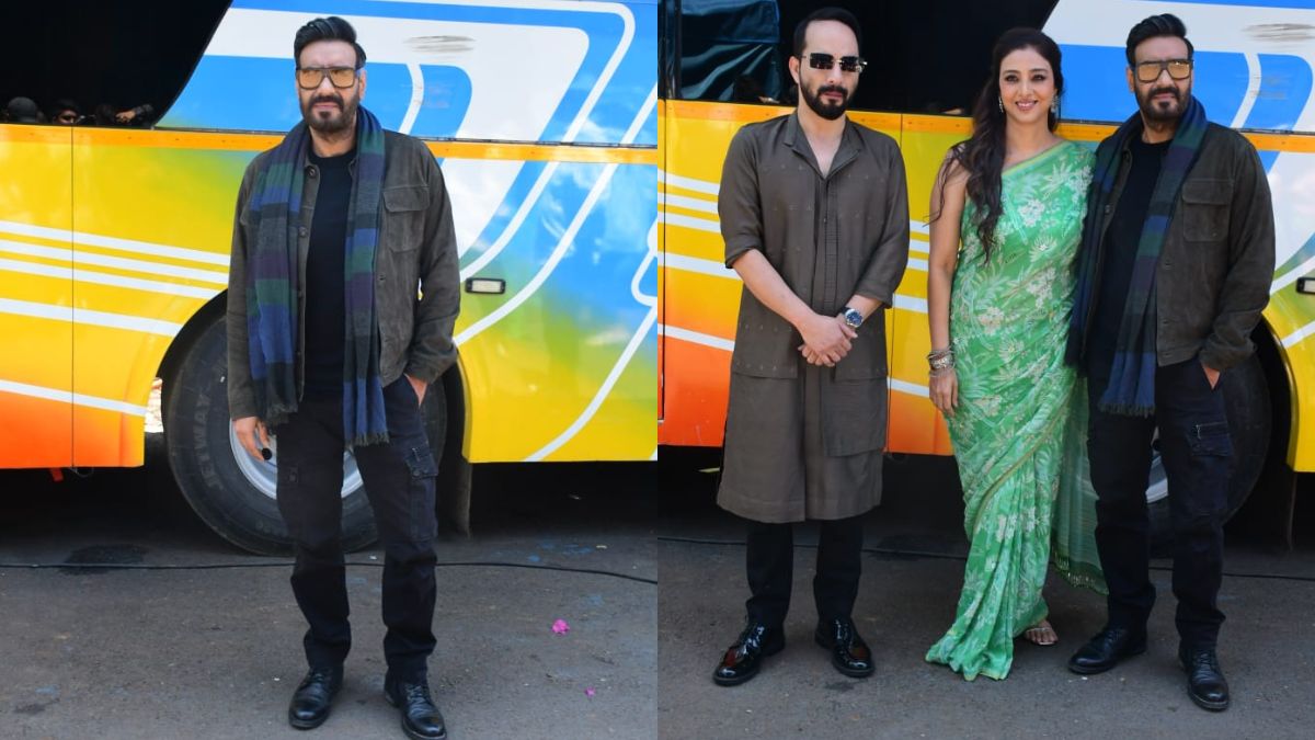 Ajay Devgn Heads Out For 'Bholaa' Promotions With Tabu, Deepak Dobriyal ...