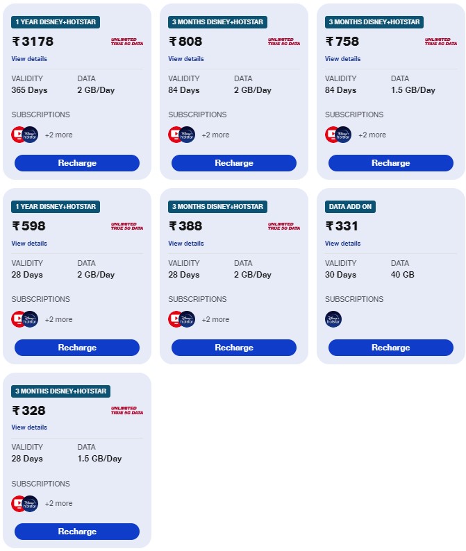 World Cup 2023 Final: Six Jio Plans With Free Disney+Hotstar ...