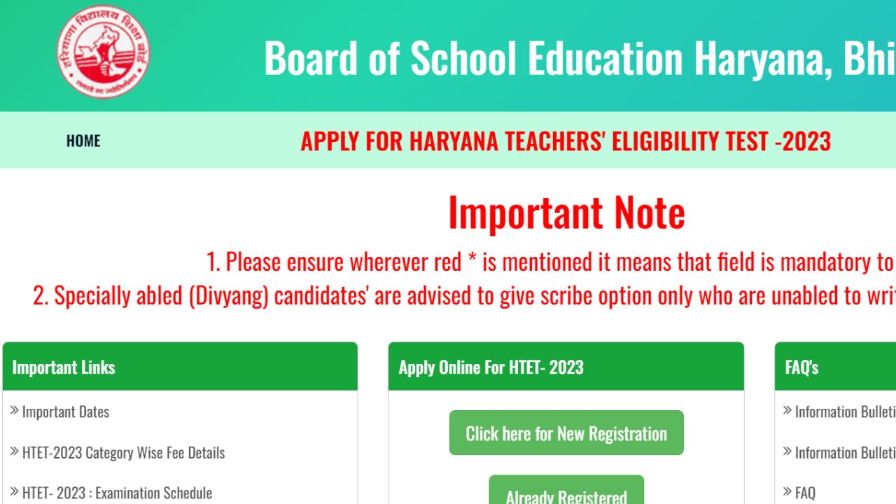HTET 2023: Last Chance To Apply For Haryana TET At bseh.org.in; Details Here