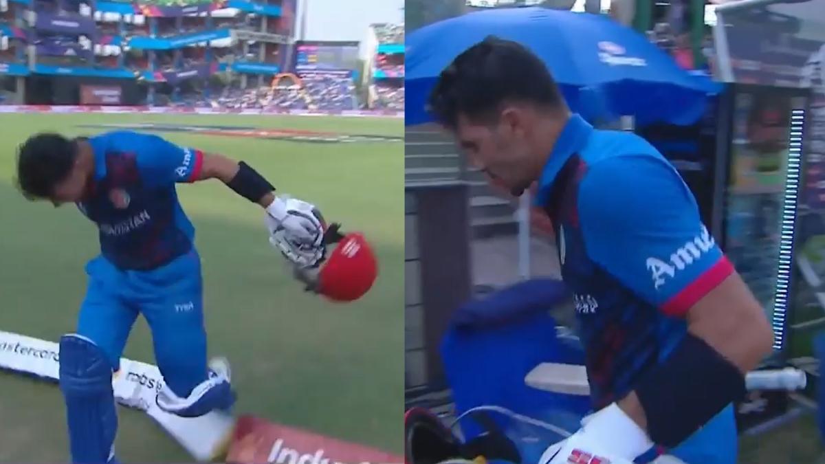 ICC Reprimands Afghanistan's Rahmanullah Gurbaz For Smashing His Bat On ...