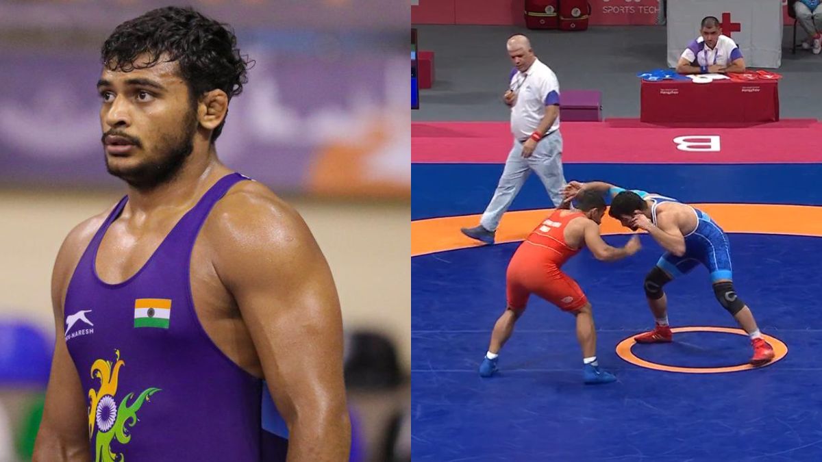 Asian Games 2023: Deepak Punia Bags Silver Medal In Men's 86kg Freestyle Wrestling