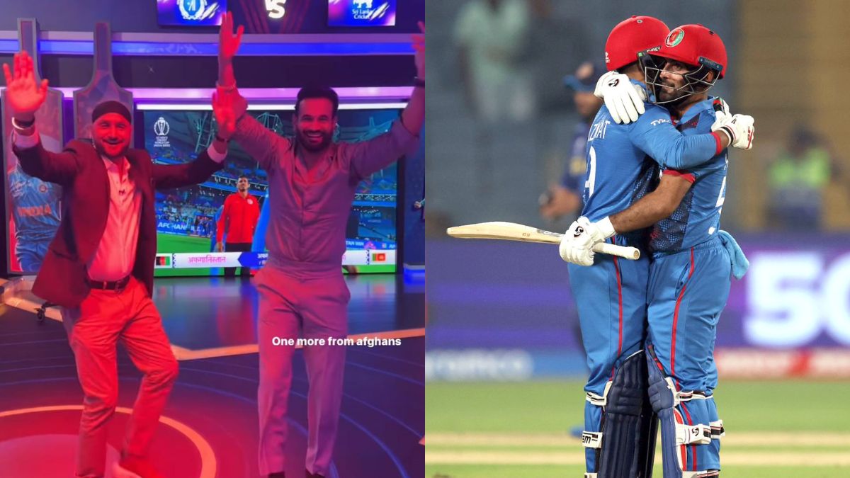 Afg Vs Sl Irfan Pathan Harbhajan Singh Celebrate Afghanistans Win