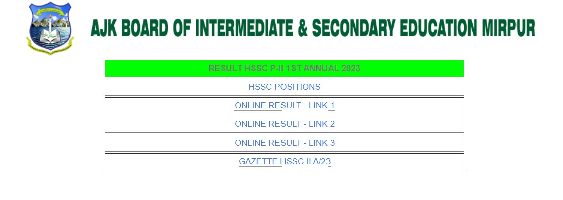 AJK BISE 12th Result 2023 Out: AJK Board HSSC Result Announced At ...