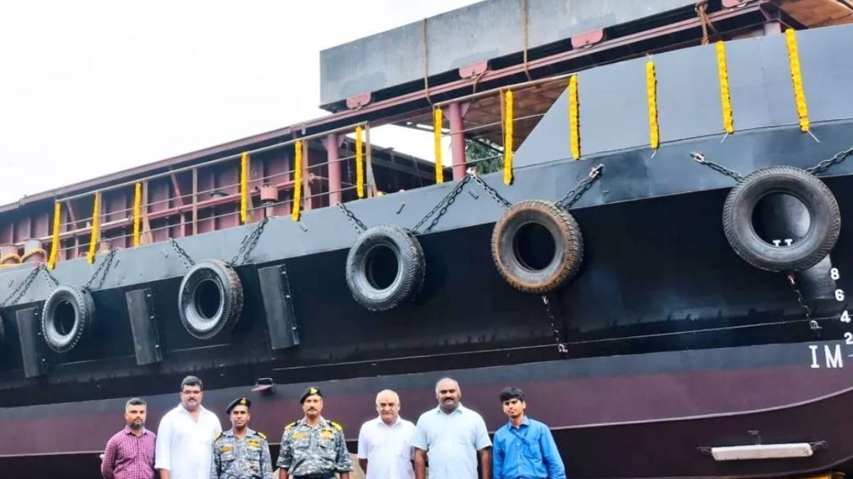 Make In India Boost: Indian Navy Gets Third Missile Cum Ammunition Barge