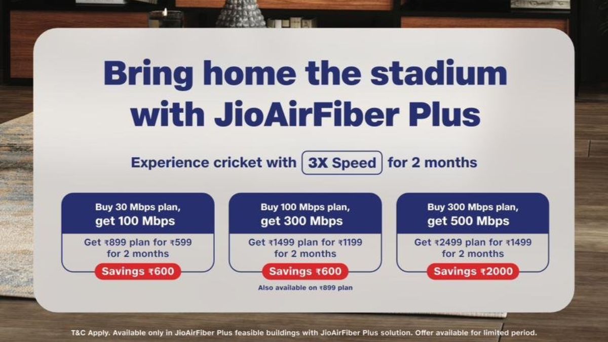 IPL 2024: Jio AirFiber Plus Dhan Dhana Dhan Offers Are Here With Free 3x Internet Speeds To Make ...
