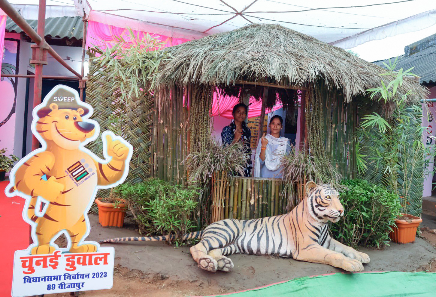 Rainbow, Pink, Green: EC To Lure Voters With Unique Polling Booths In ...