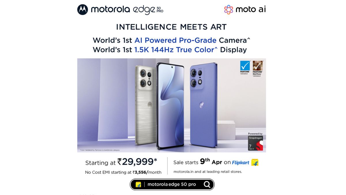 Moto Edge 50 Pro Launched In India With Snapdragon 7 Gen 3 Chipset ...