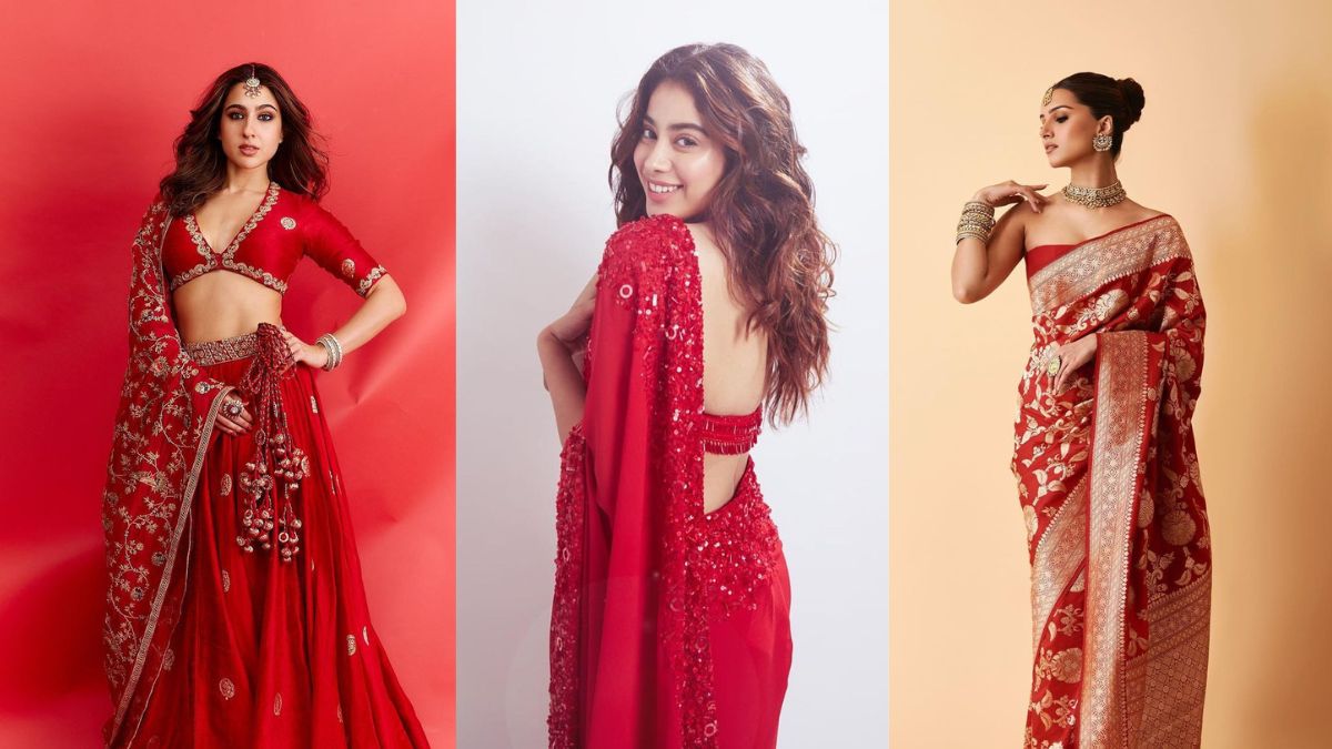 Chaitra Navratri 2024 Day 1: Stunning Red Colour Outfits Inspired By ...