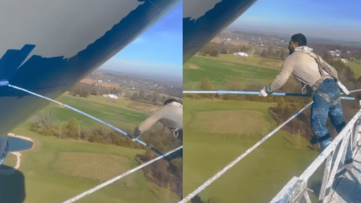 Man’s Deadly Job Of Painting High-Rise Tower Using Single Harness Gives ...