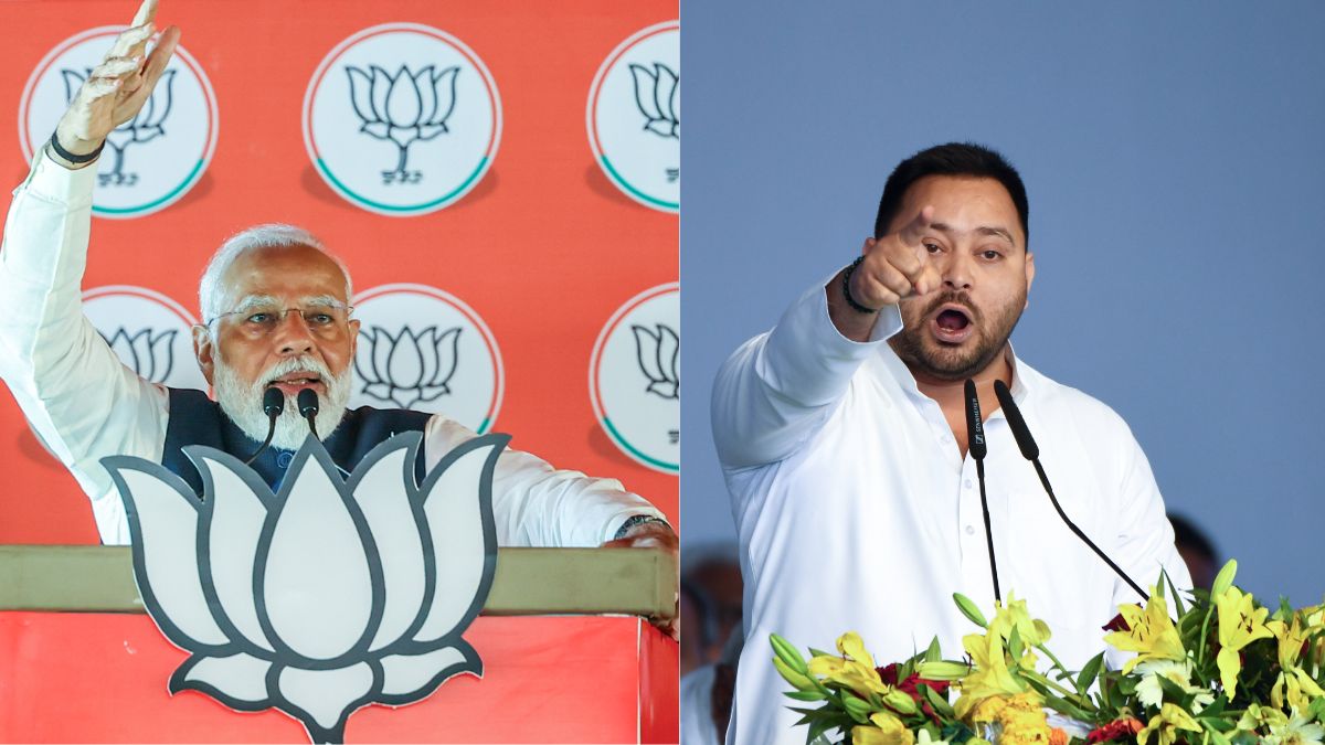 PM Modi Calls RJD ‘Biggest Face Of Jungle Raj In Bihar’, Tejashwi Hits Back