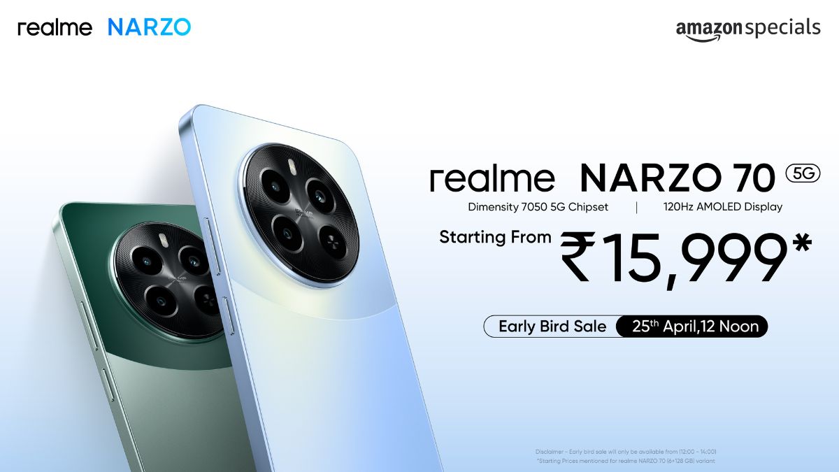 Realme Narzo 70 5G Launched With MediaTek Dimensity 7050 Chipset; Check ...