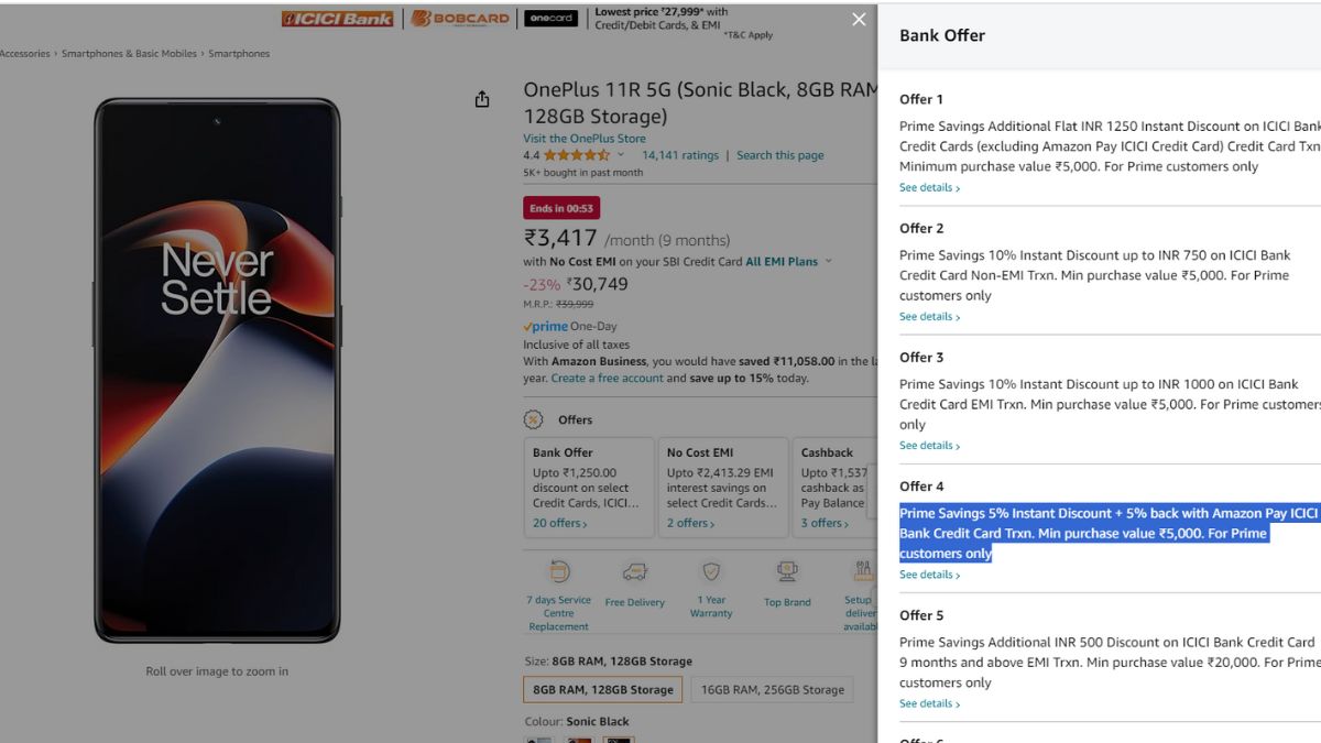 OnePlus 11R Price Falls Under Rs 28,000 During Amazon Great Summer Sale ...