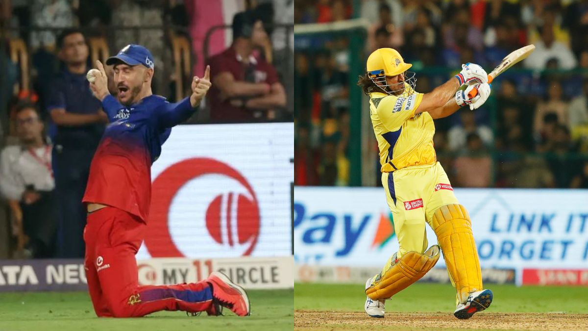 RCB vs CSK, IPL 2024: Faf du Plessis' Superman-like Catch And MS Dhoni's Gigantic 110m Six Steal ...