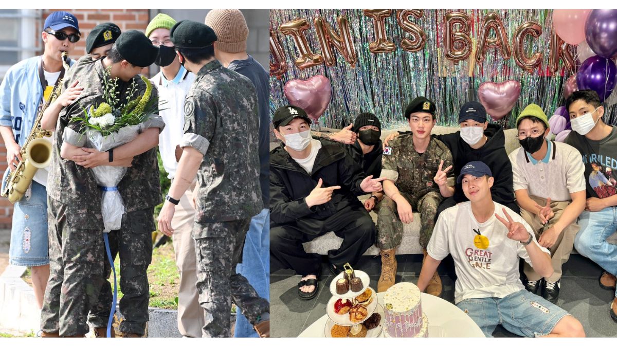 BTS V, Jungkook, RM, Jhope And Jimin Welcome Back Jin; Why Suga Didn't ...