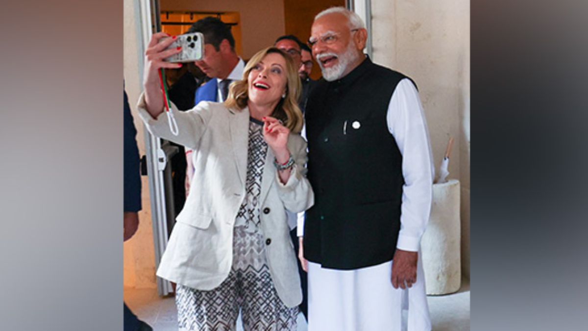 Melodi Moment: Georgia Meloni Strikes Pose In Selfie With PM Modi At G7 ...