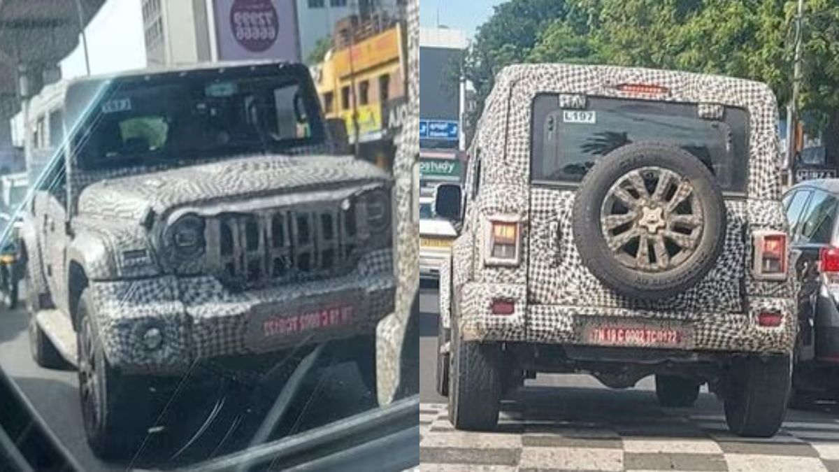 Mahindra Thar 5-Door Spotted With Panoramic Sunroof; What To Expect ...