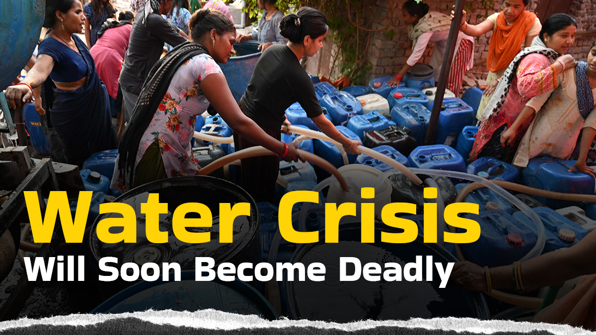 Water Crisis Hits Indian Cities: 60 Crore Indians Facing Water Scarcity ...