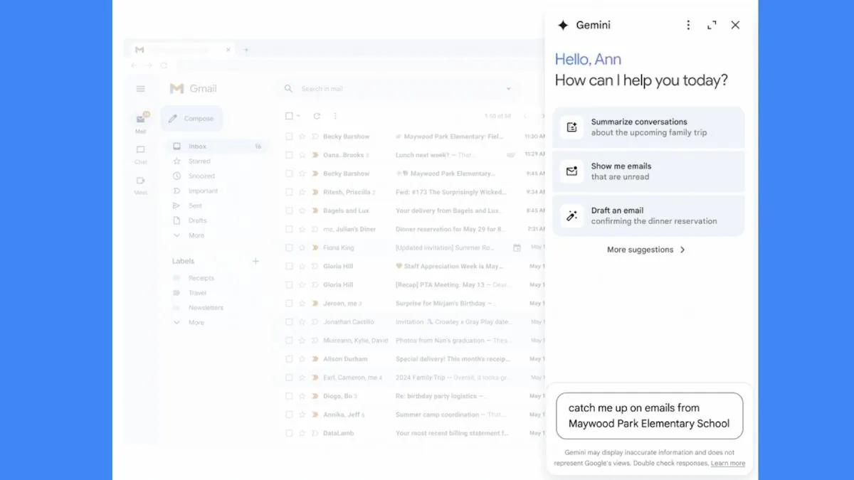 Gmail Getting Gemini Side Panel, AI Summarisation On Android And iOS But There Is A Catch