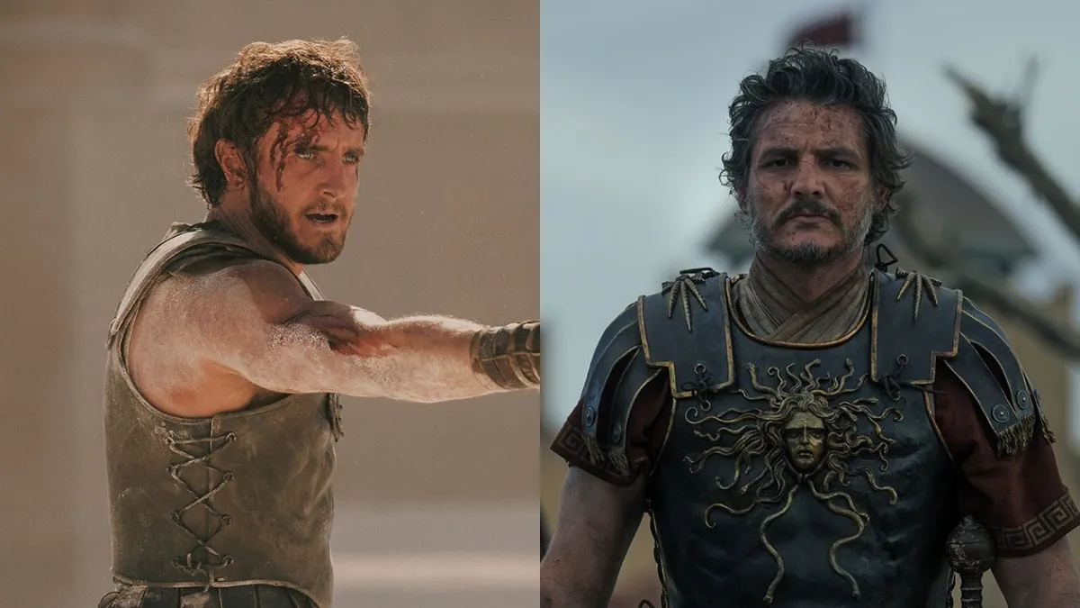 Gladiator 2 First Look Out: Pedro Pascal And Paul Mescal Lock Horns In ...