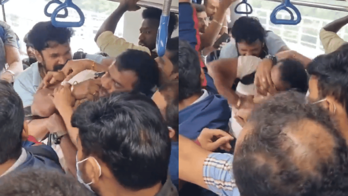 Delhi Metro-Like Drama Erupts In Bengaluru Metro As passengers Fight ...