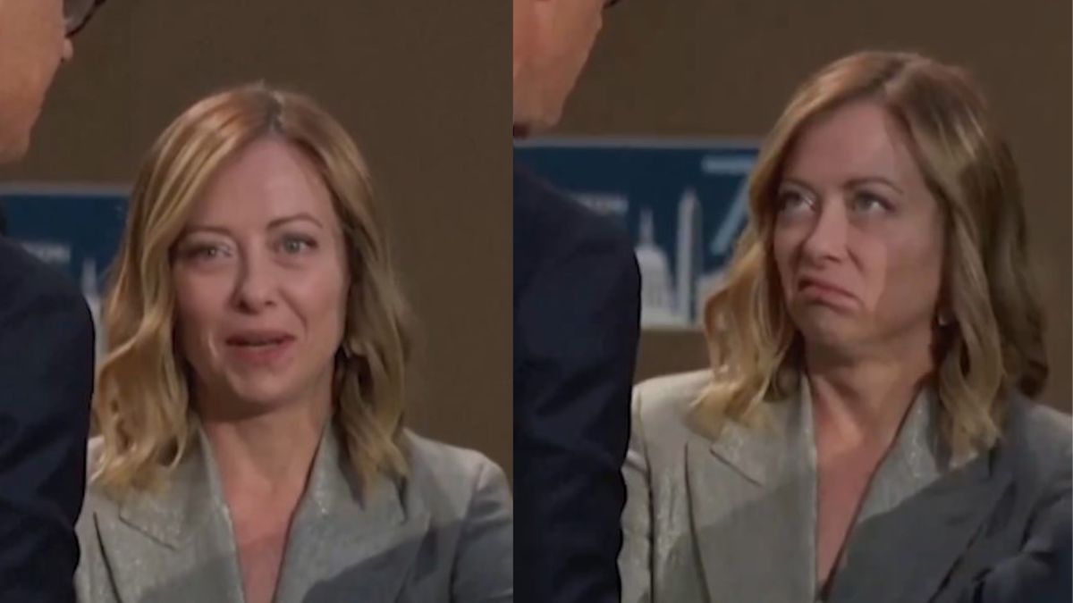 Italian PM Giorgia Meloni Rolls Eyes As President Joe Biden Arrives ...