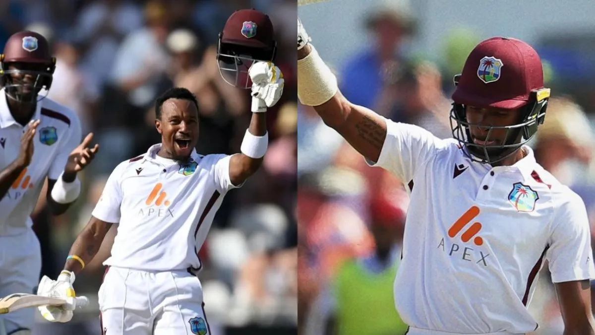 ENG vs WI 2nd Test: Kavem Hodge and Alick Athanaze Lead West Indies ...