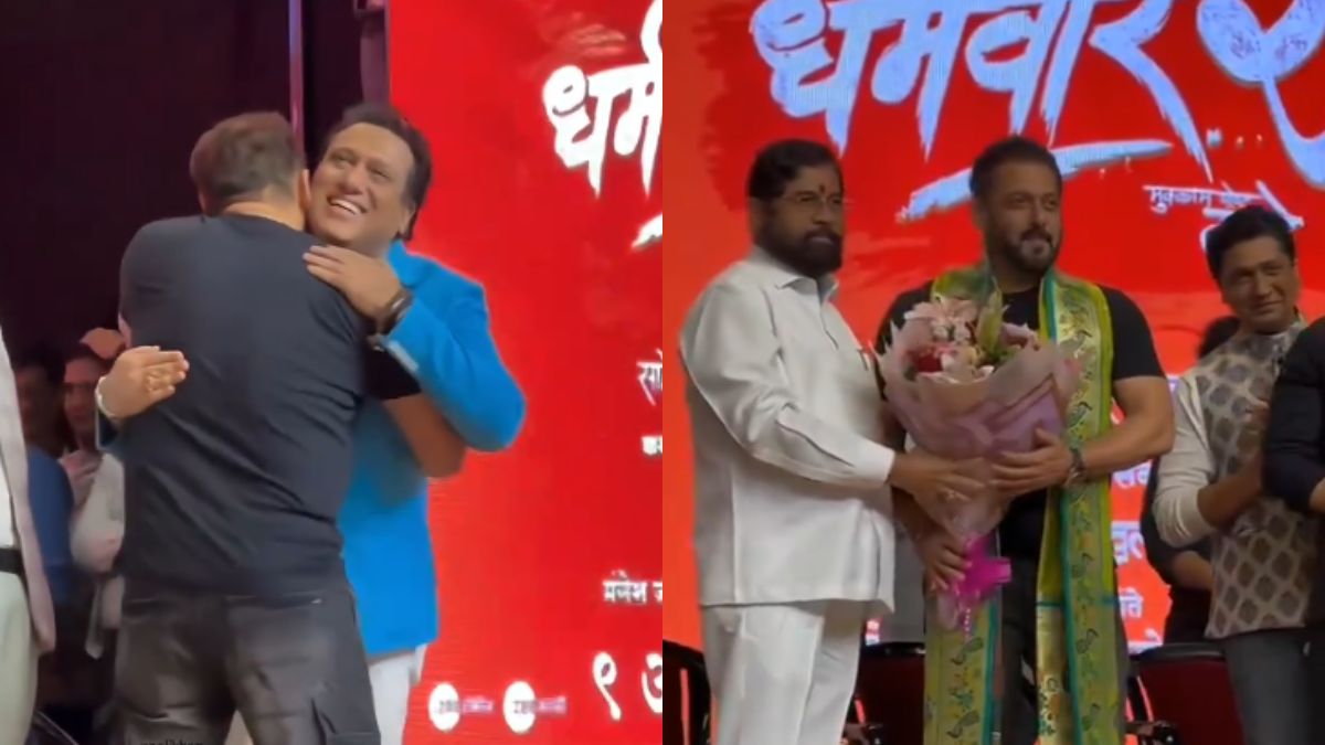 Salman Khan Hugs Govinda At Trailer Launch Of Dharmveer 2; Sends Best ...