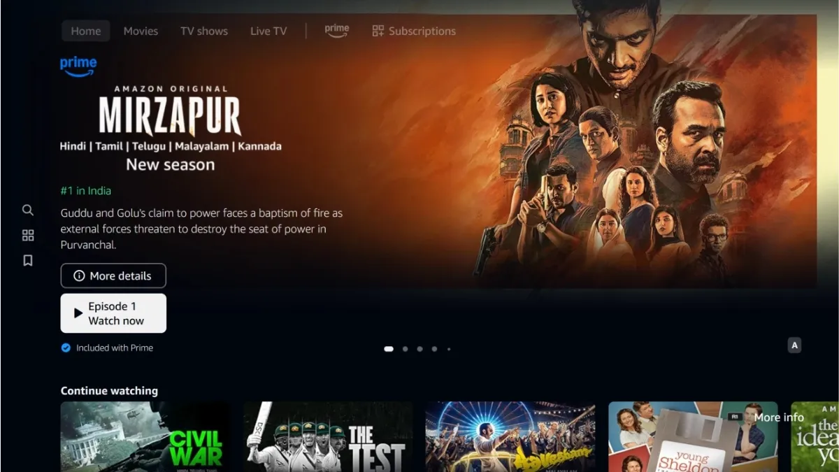 Amazon Prime Video Introduces Revamped Interface In India; AI-Powered ...