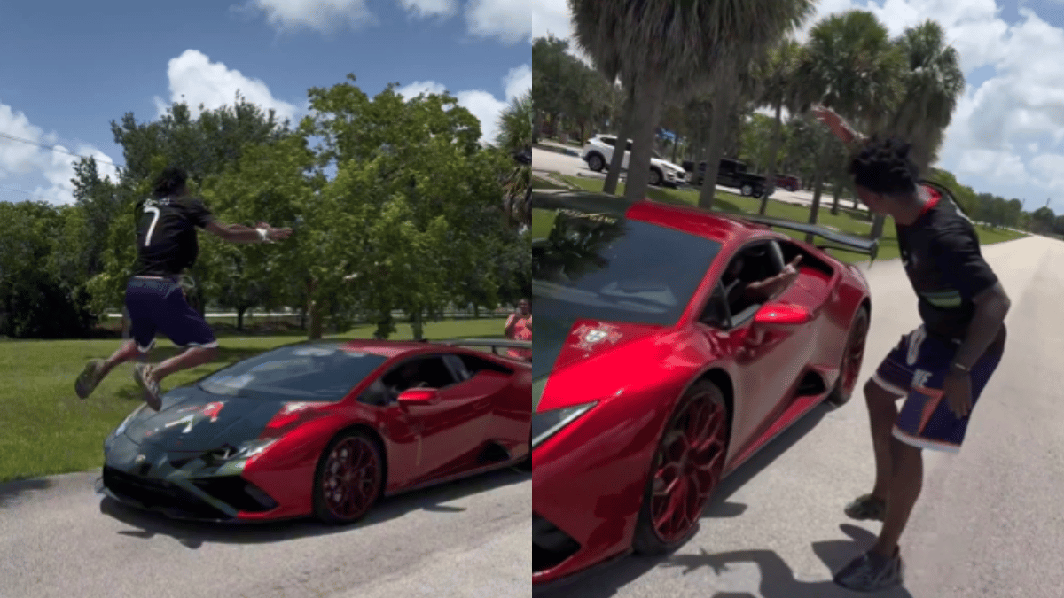 Viral Video Shows YouTuber IShowSpeed Jumping Over Speeding Lamborghini ...