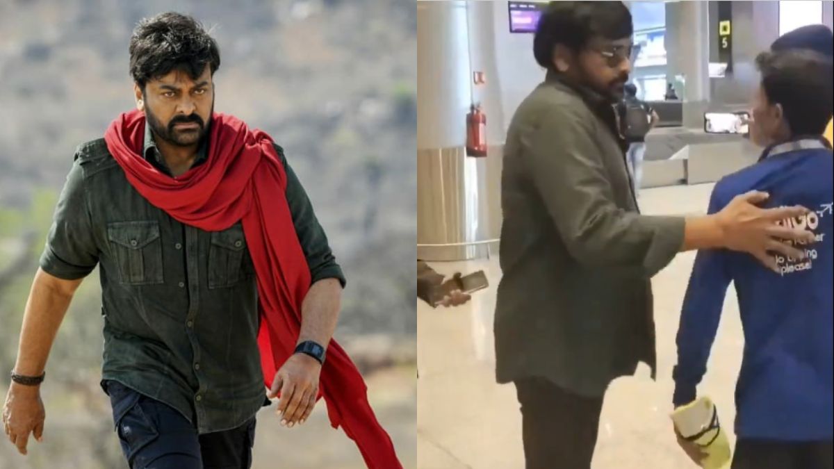 Chiranjeevi Criticised For Pushing An Indigo Employee At Airport; Watch ...
